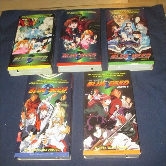 A.D. Vision | Media | Rare Blue Seed 5 Bundle Of 5 Anime Vhs Tapes Ad ...